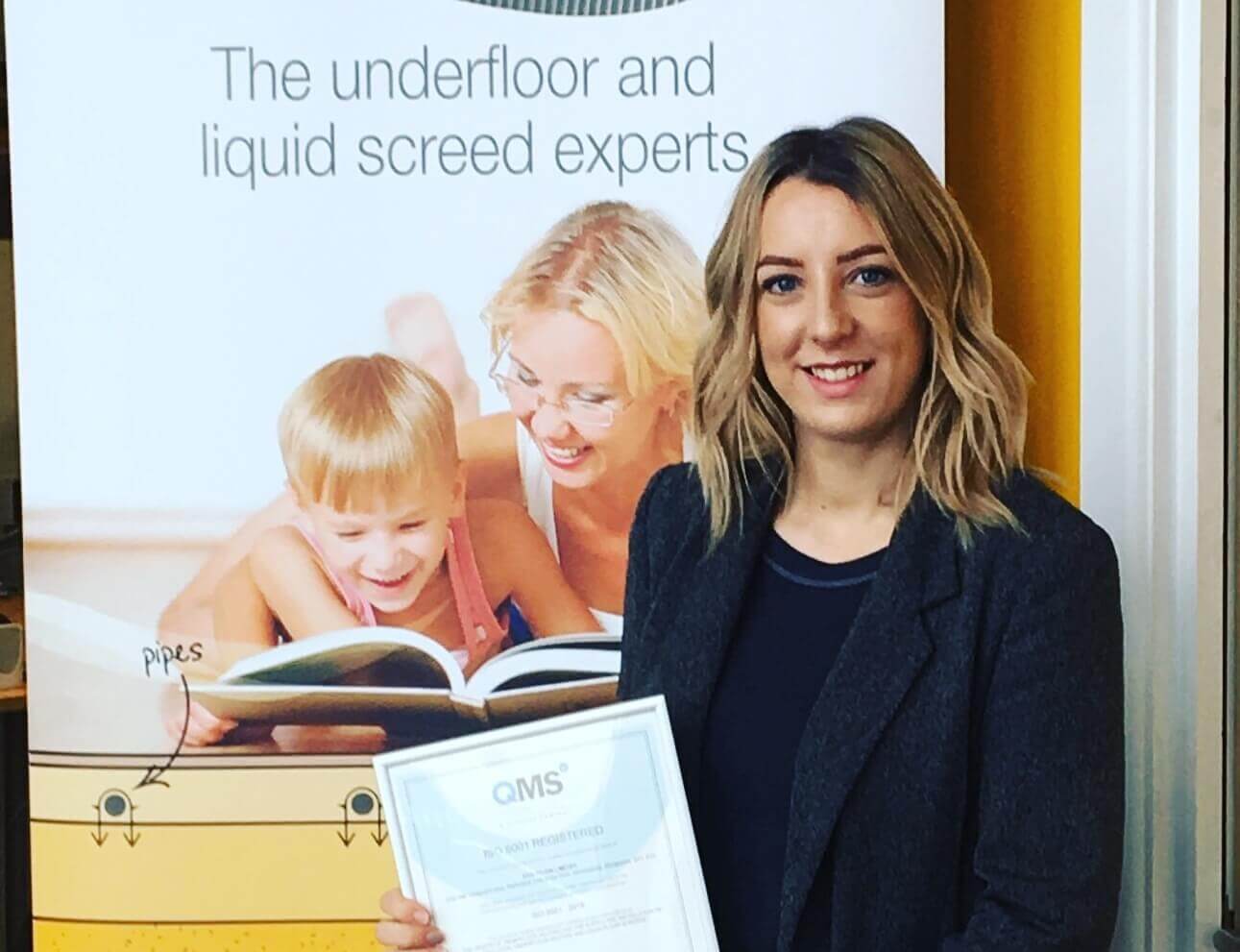 Jen ISO Registered - Easyflow - Underfloor Heating & Liquid Floor Screed