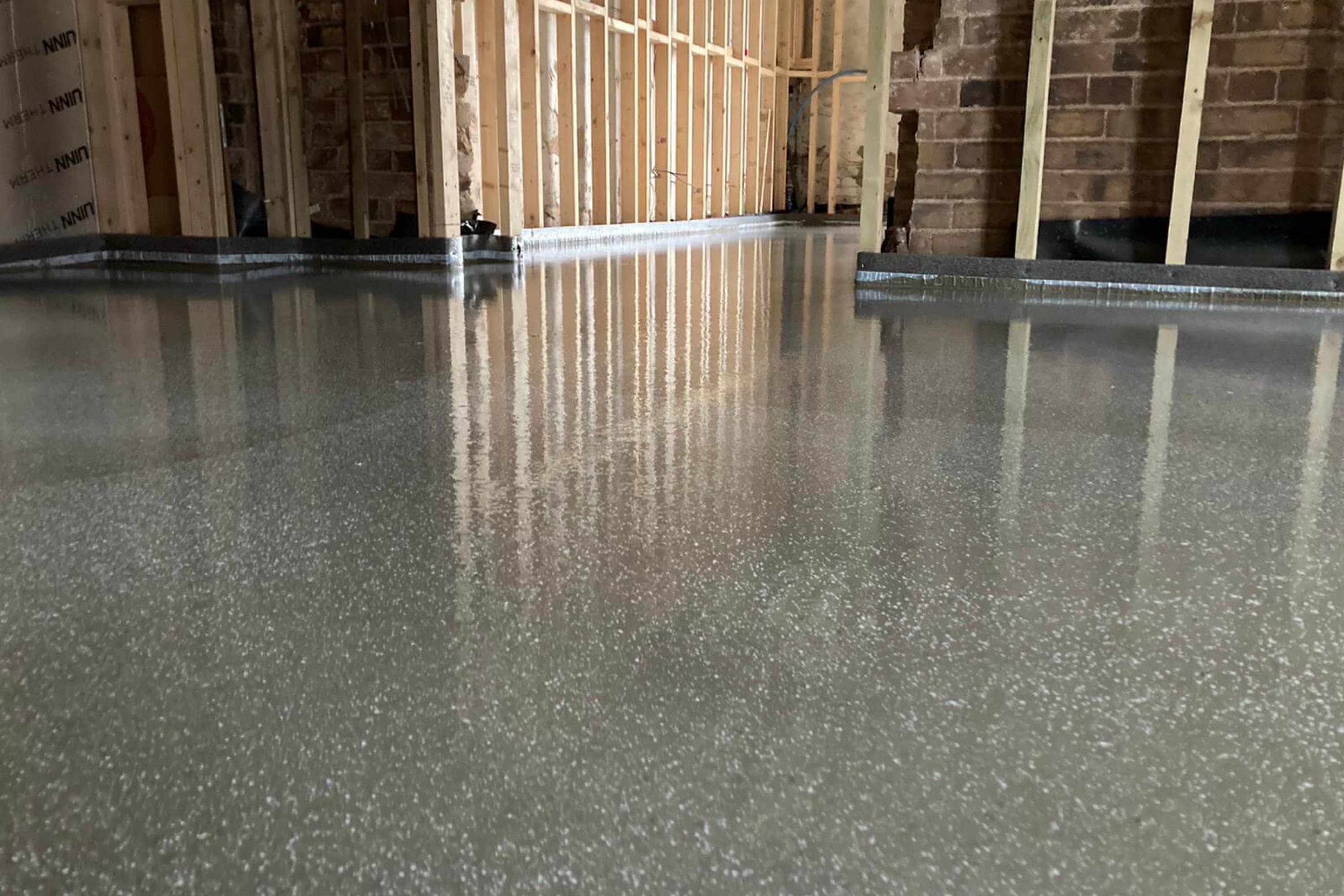 Crowgreaves Farm Barns, Underfloor Heating, Flowing Screed